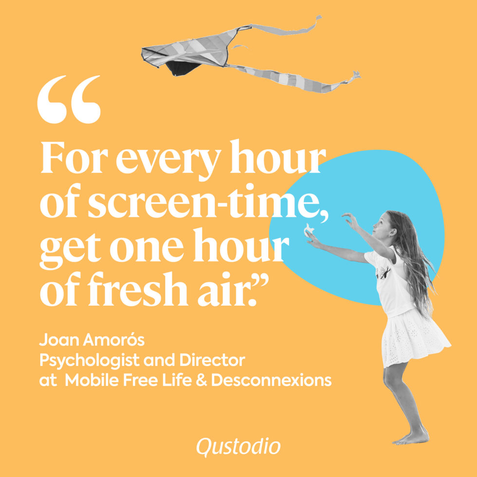For every hour of screen time get one hour of fresh air | Qustodio